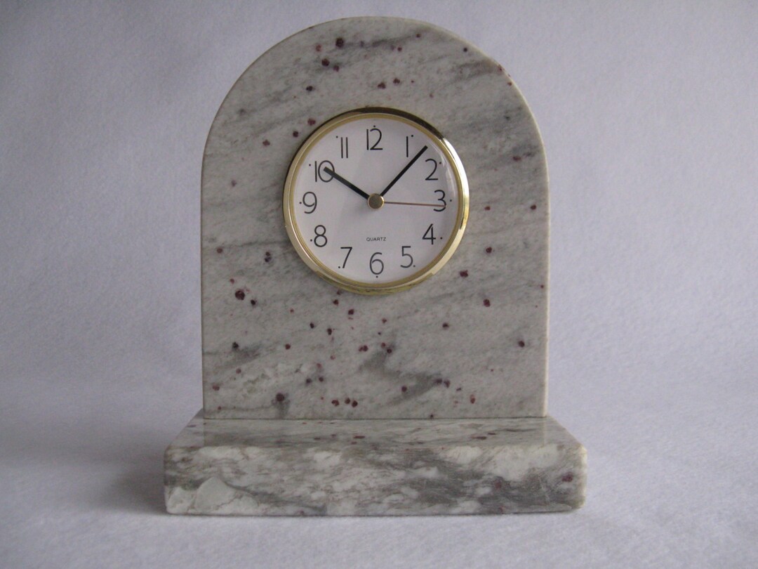 Think Unique Gift . Awesome Granite Clock Would Look Great for the Desk ...