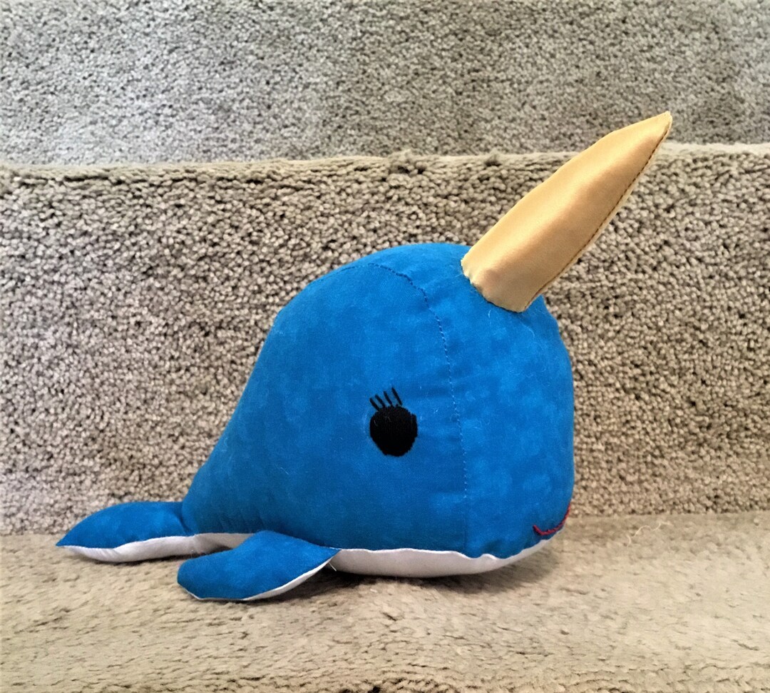 Narwhal Stuffed Toy, Unicorn Whale, Baby Toy - Etsy