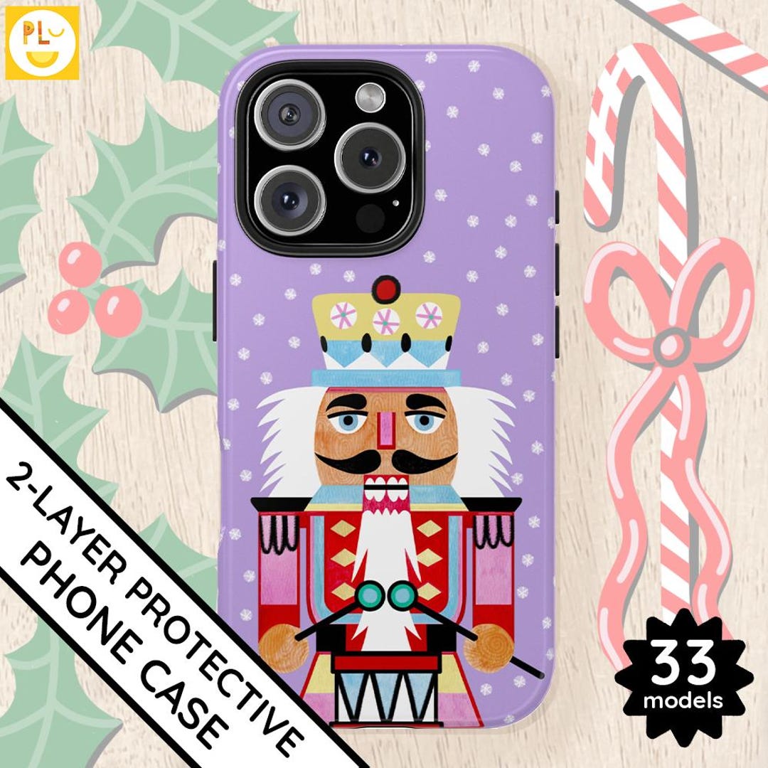 Pastel Purple Nutcracker Tough Phone Case With Rubber Lining, Colorful ...