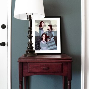 Bronte Sisters Art Print, Jane Eyre, Wuthering Heights, Victorian ...