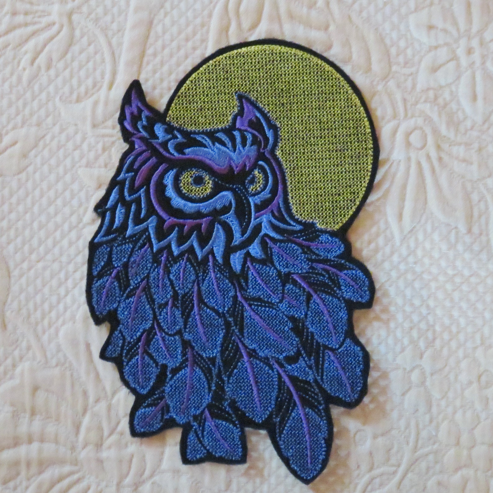 Extra Large Or Large Owl And Moon Iron On Patch Wise Night Etsy extra-large-or-large-owl-and-moon-iron-on-patch-wise-night-etsy