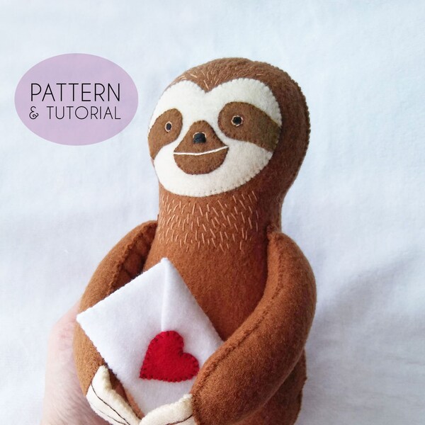 Sloth Felt Patterns - Etsy