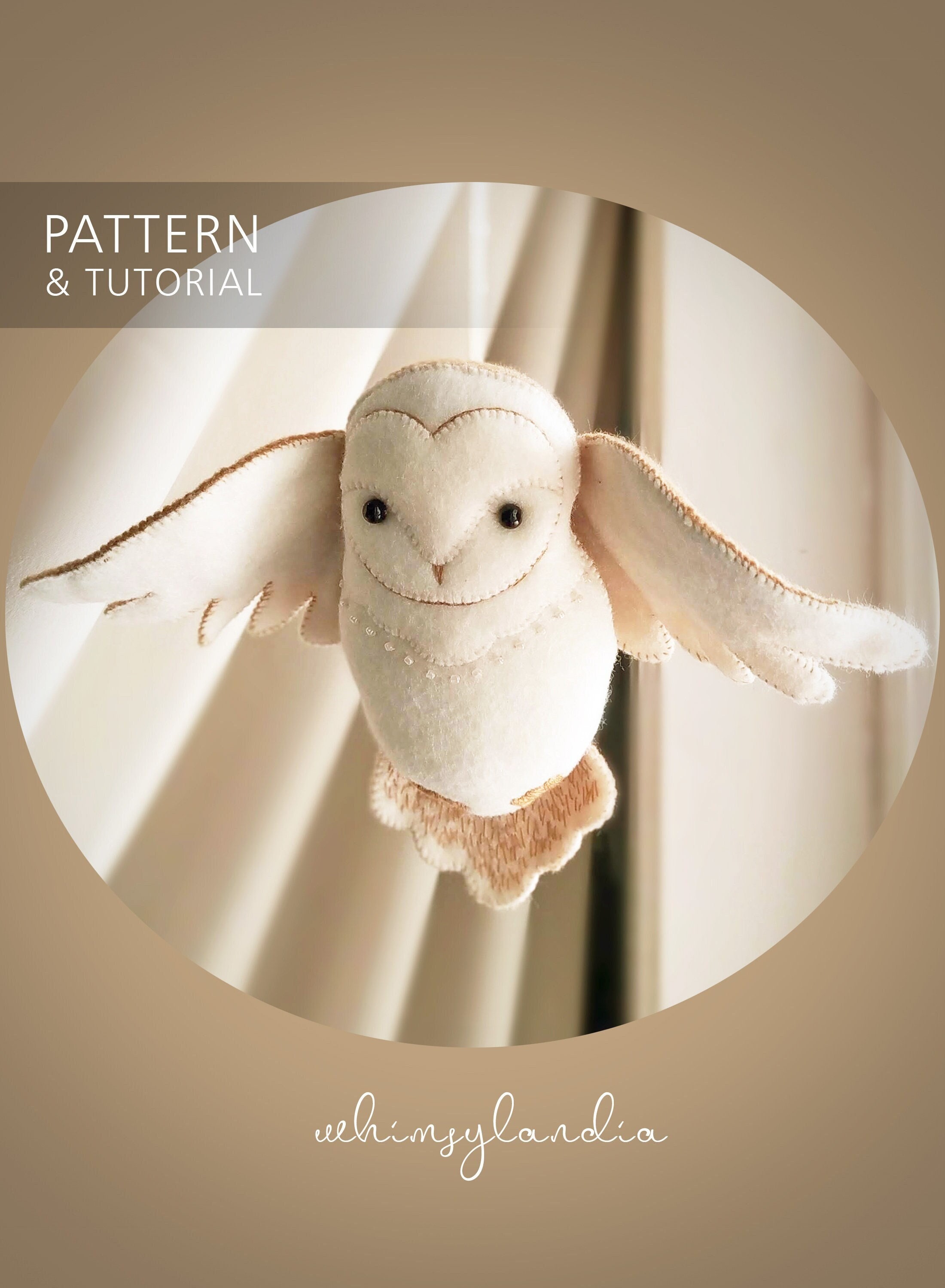 Felt Owl Ornament Pattern