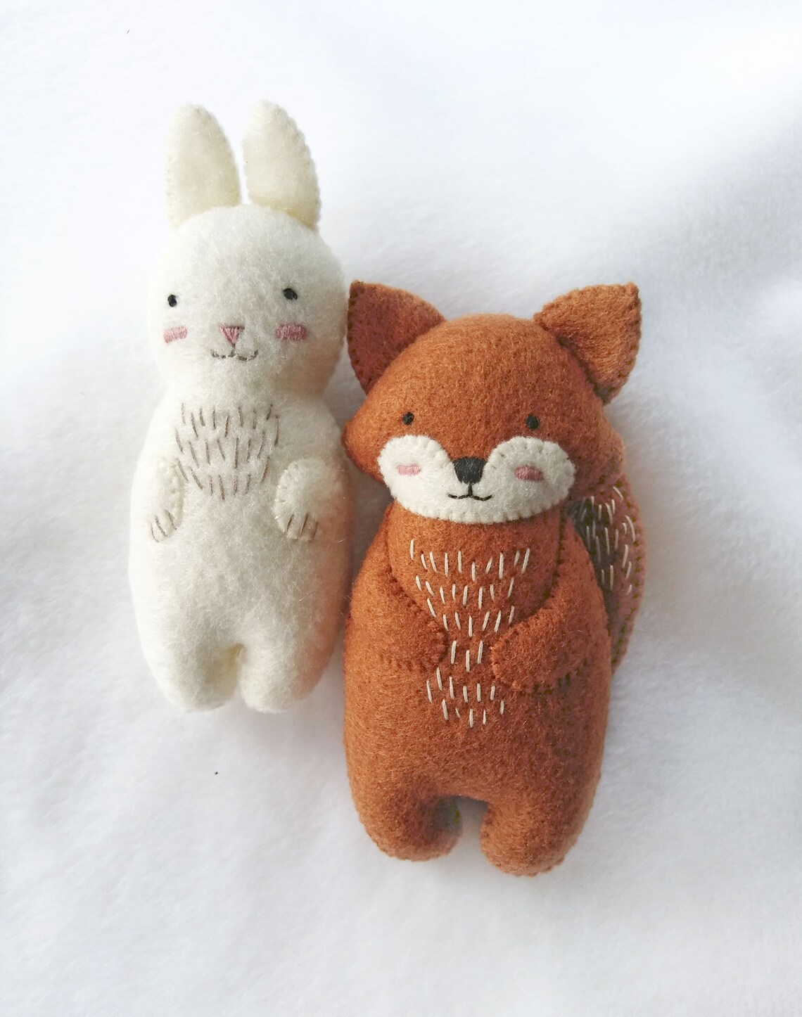 SPECIAL PRICE Bundled Set Woodland Animals Mini Felt Ornaments - Etsy