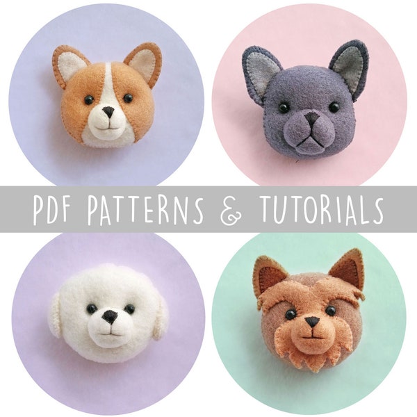 Felt Dog Patterns - Etsy