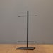 10” High Double Crossbar Metal Display Stand for Art Objects - 4x4 Base ...