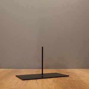 12" High Metal Rod Display Stand for Art Objects - 16x6" Base - Etsy