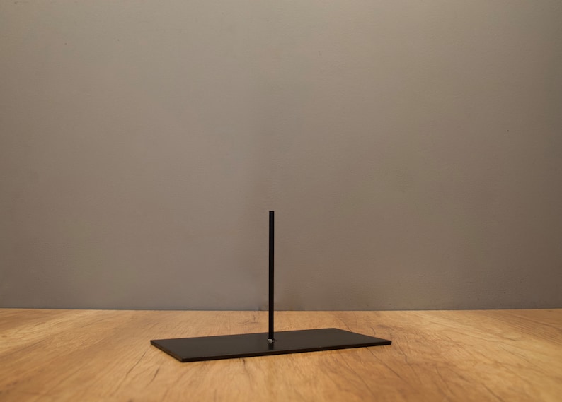 12" High Metal Rod Display Stand for Art Objects - 16x6" Base - Etsy