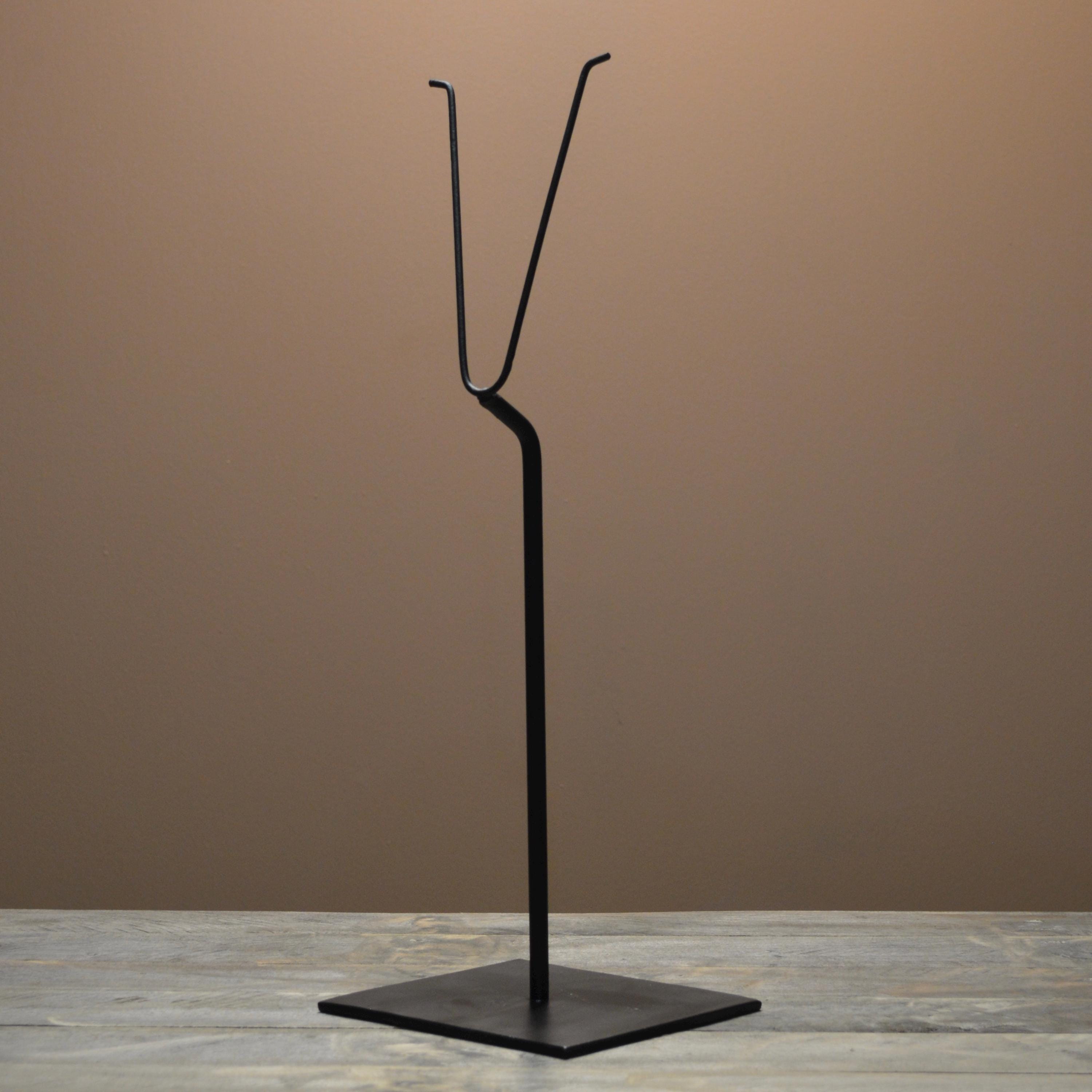 24" High Y Style Metal Display Stand for Tribal Masks and Art Objects ...