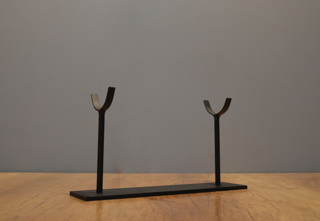 8 Metal Display Double u Holder Stand for Art Objects 12x3 Base - Etsy