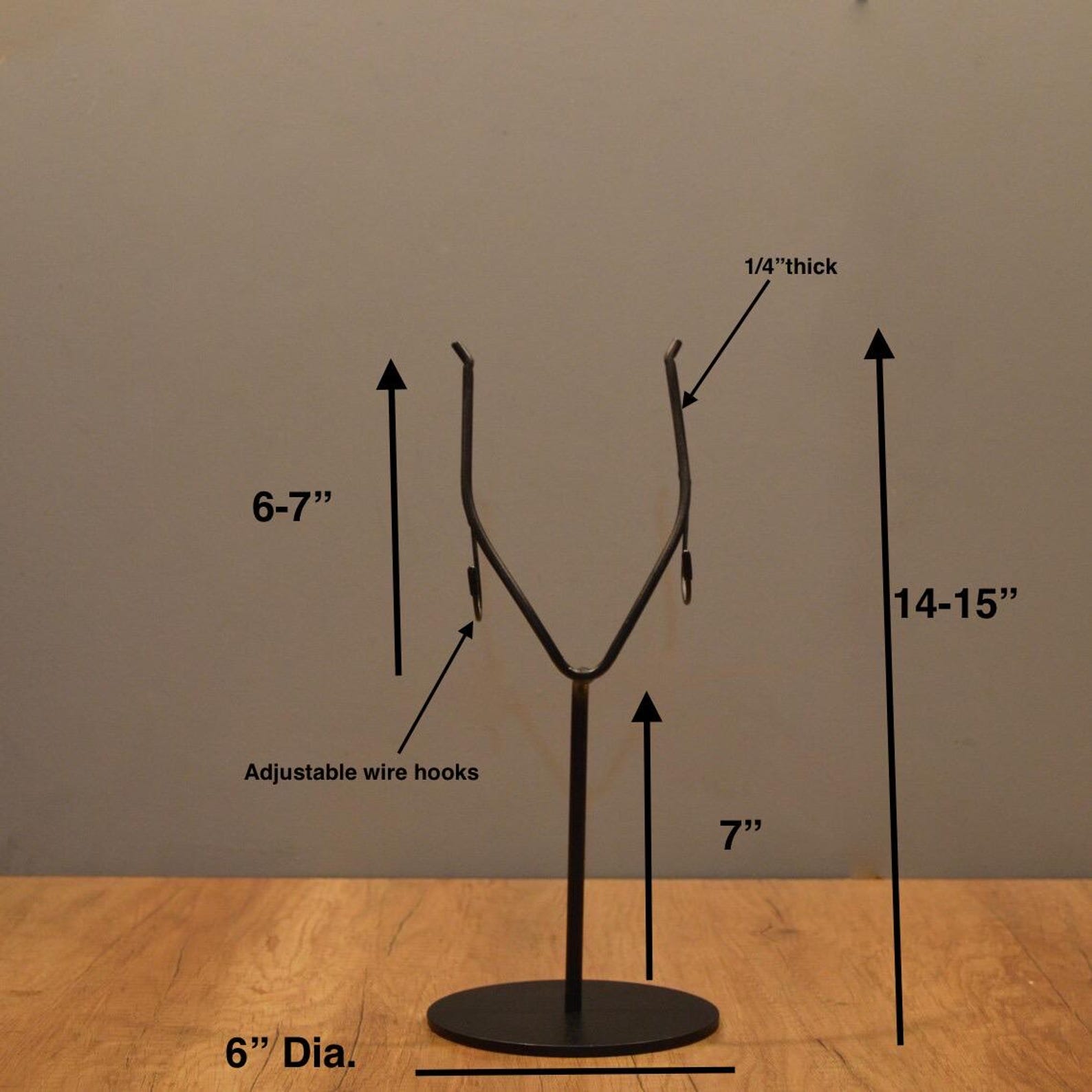 16" High "u" Style Metal Display Stand for Flat Masks and Other ...