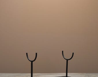 7” High Double “U” Display Stand for Sculptures - 10x3" Base - Etsy