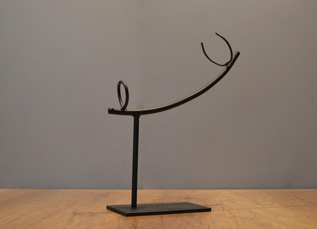 11" High Metal Display Stand for Curved Art Objects - 6x4" Base - Etsy