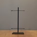10” High Double Crossbar Metal Display Stand for Art Objects - 4x4 Base ...