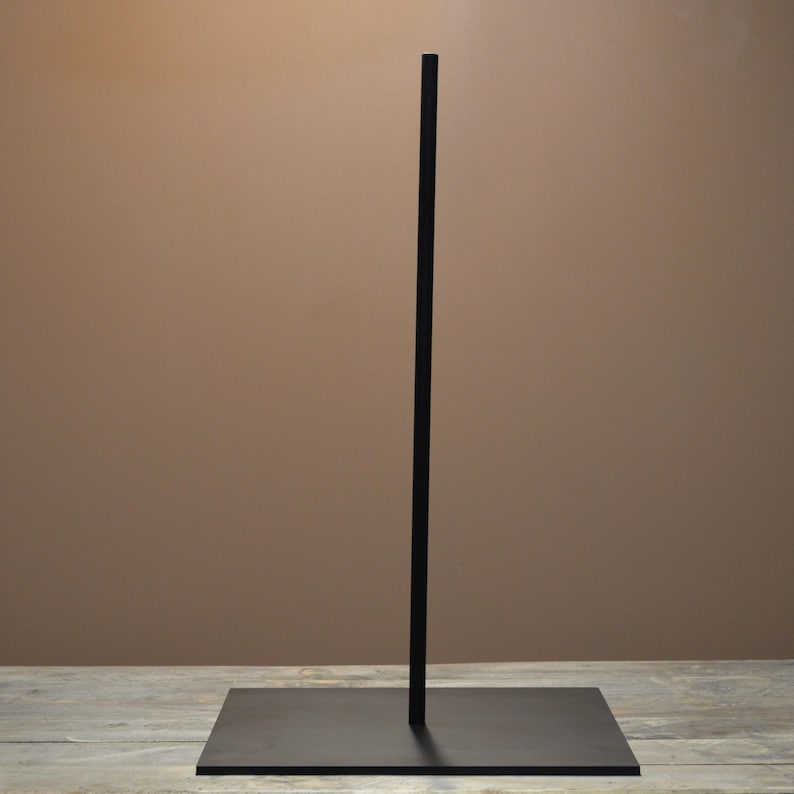 10” High Metal Rod Display Stand for Art Objects - 6x6”" Base - Etsy