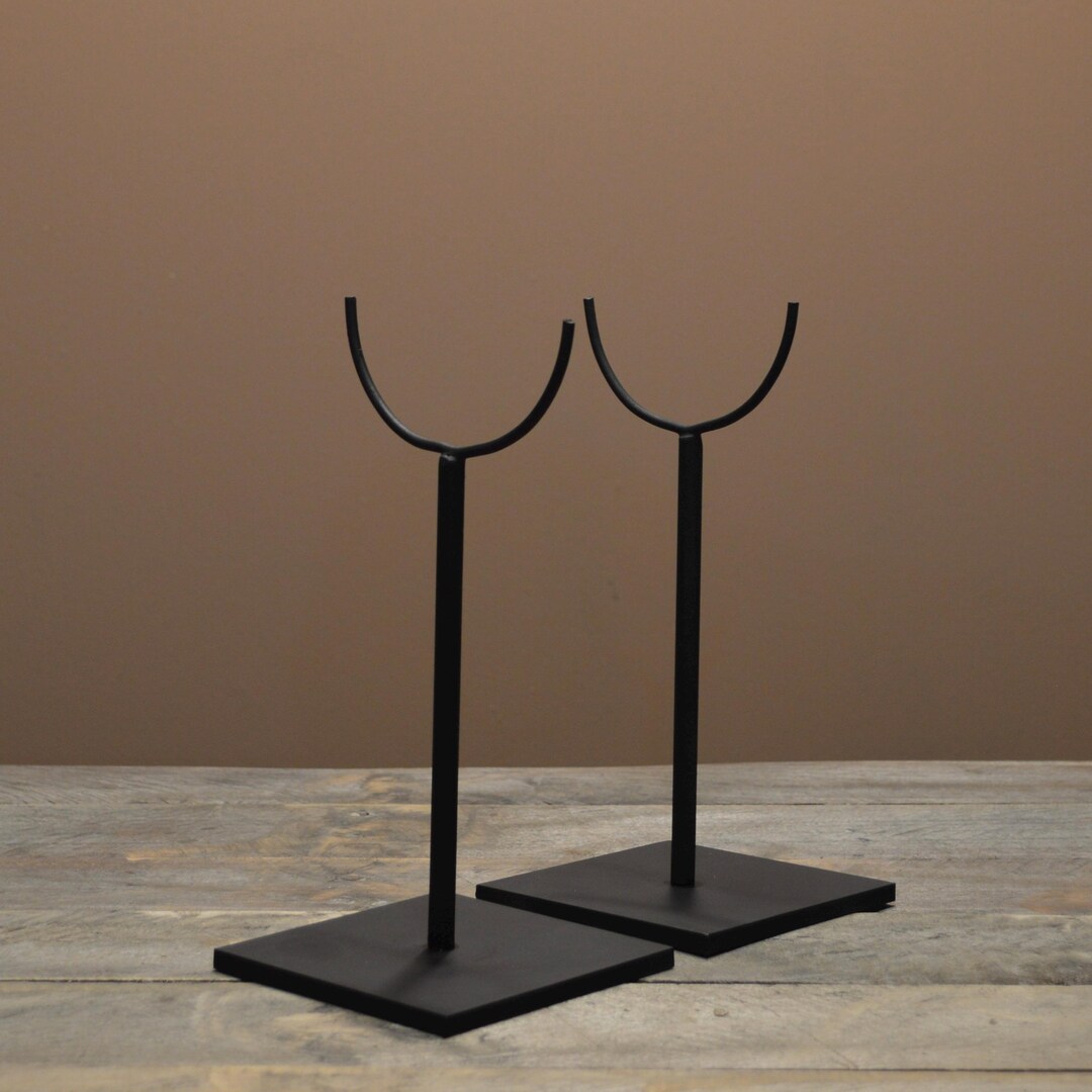 Set of 2 6” Metal U Top Stands for Long Objects - 4x4" Base - Etsy