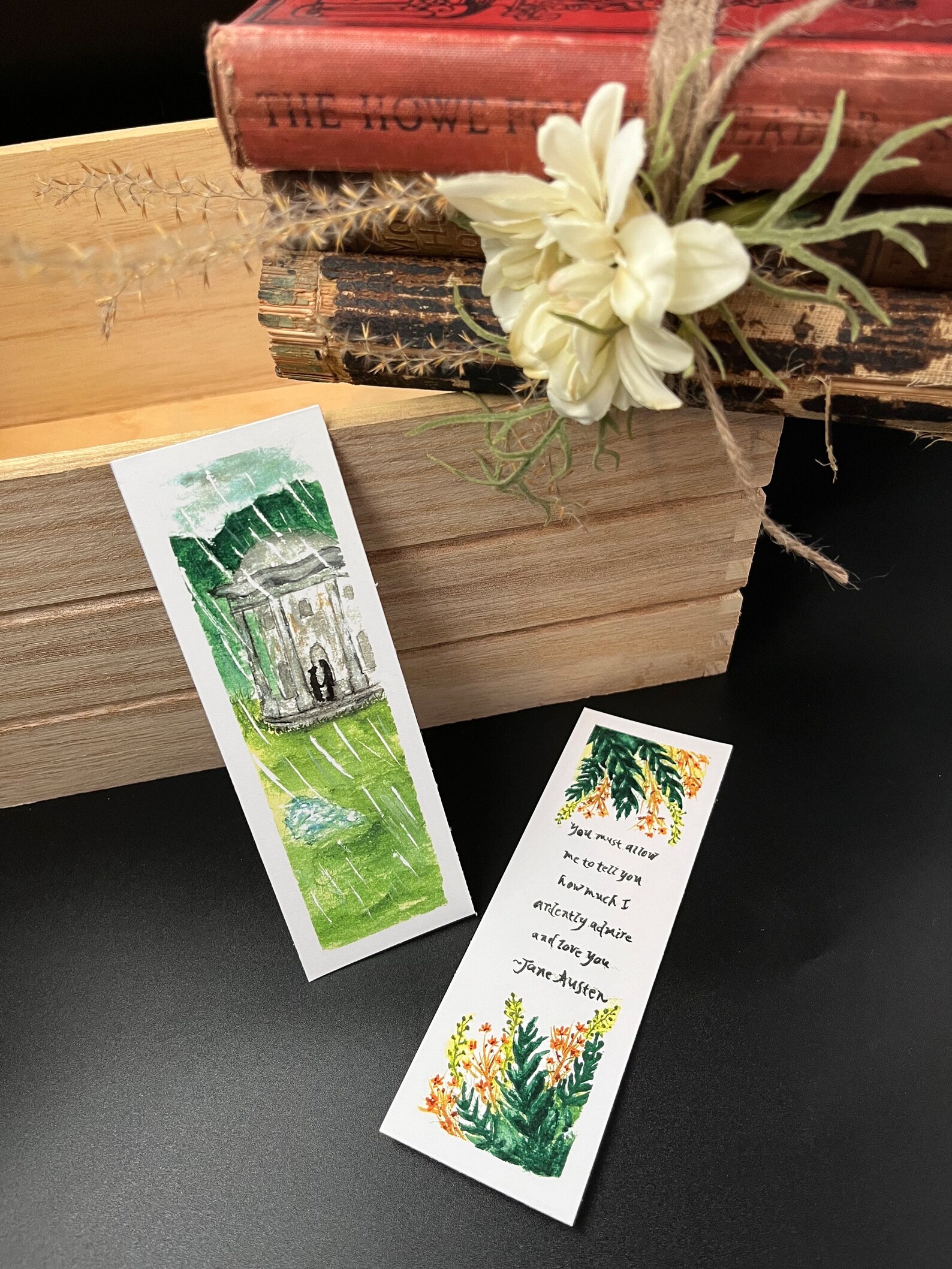 Classic Literature Watercolor Bookmarks: Pride and Prejudice and Anne ...
