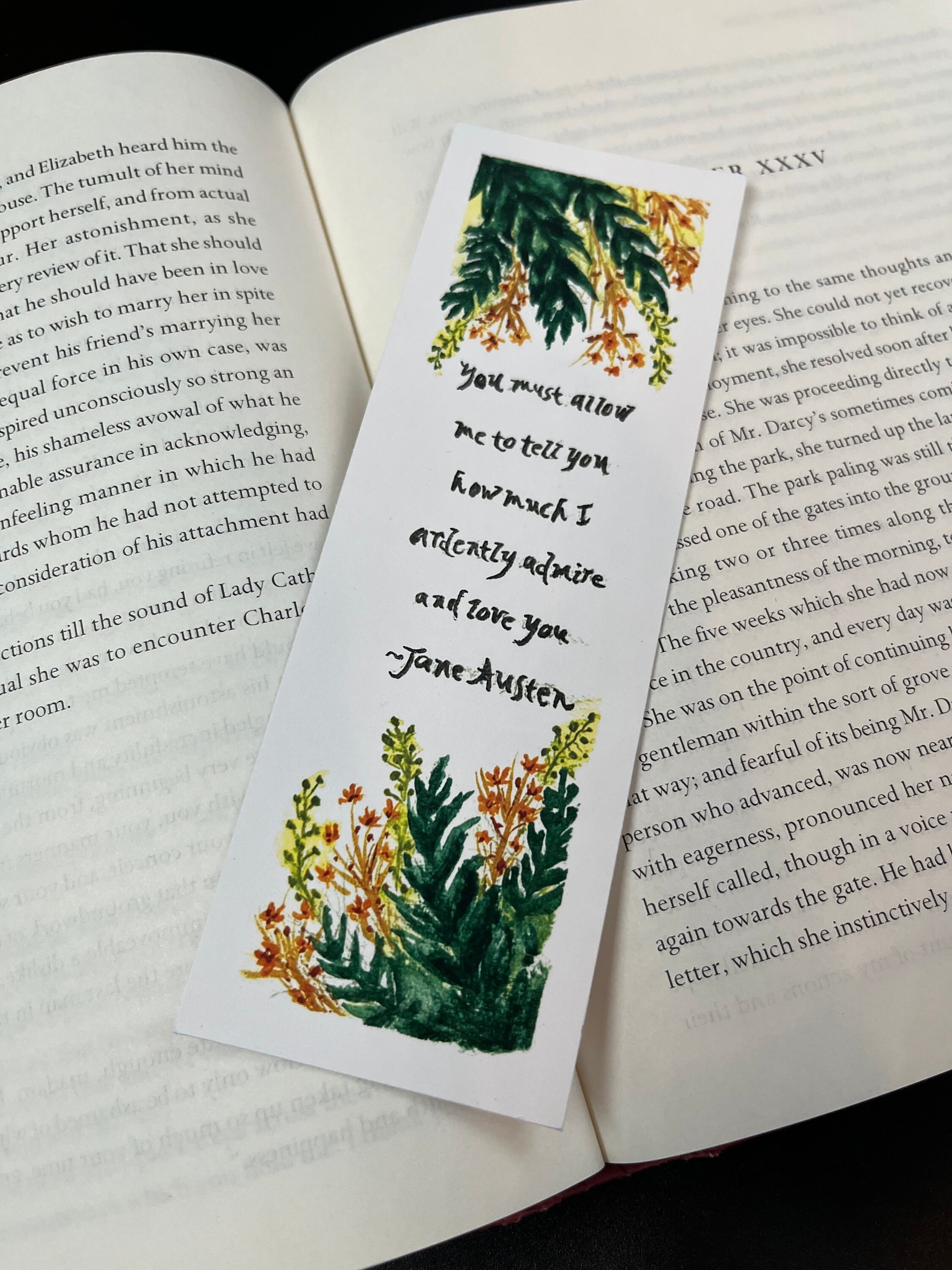 Classic Literature Watercolor Bookmarks: Pride and Prejudice and Anne ...