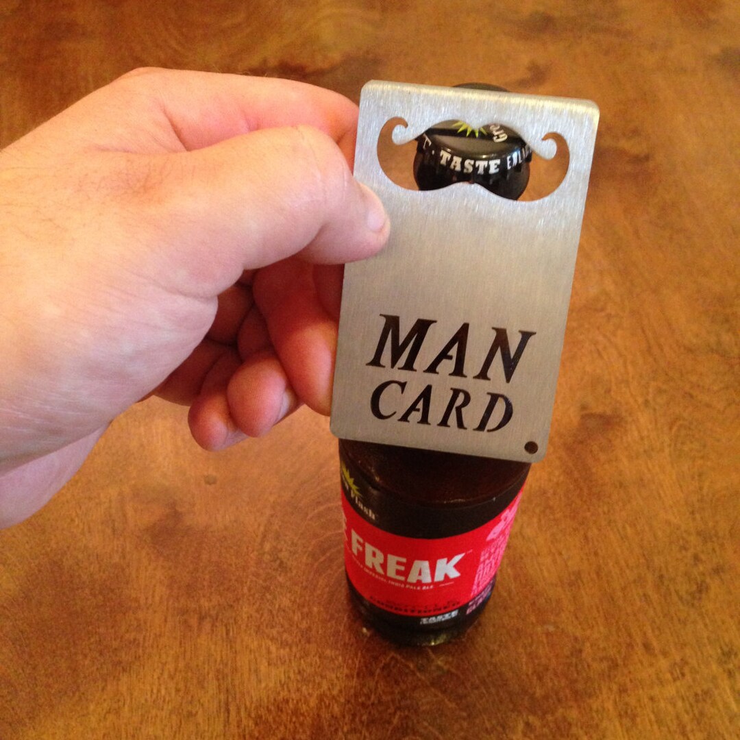 MAN CARD Wallet Sized Bottle Opener - Etsy