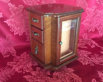 Large Glass Jewelry Box - Etsy