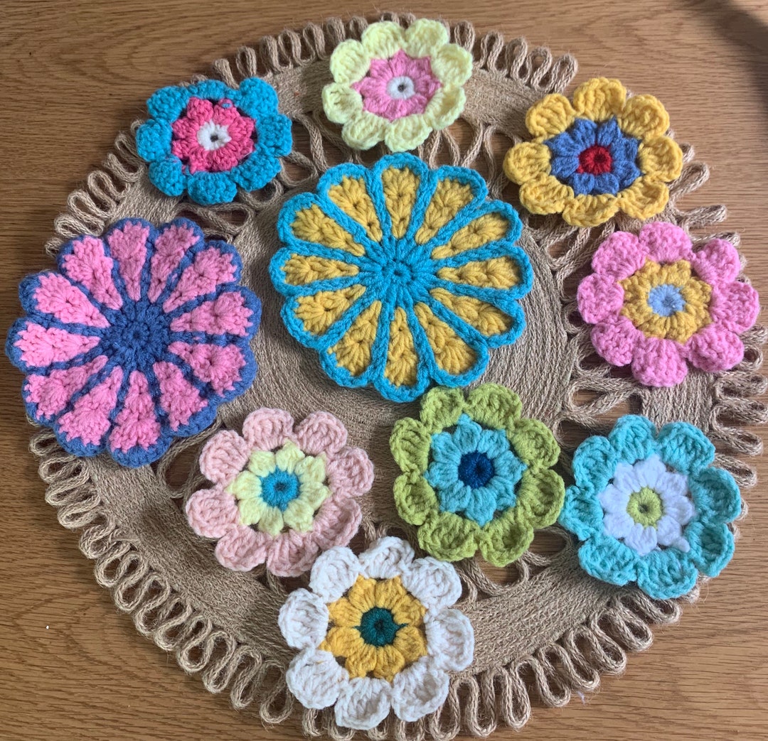 Crochet Coasters | Crochet Decor | Crochet Flowers | Drink Coasters ...