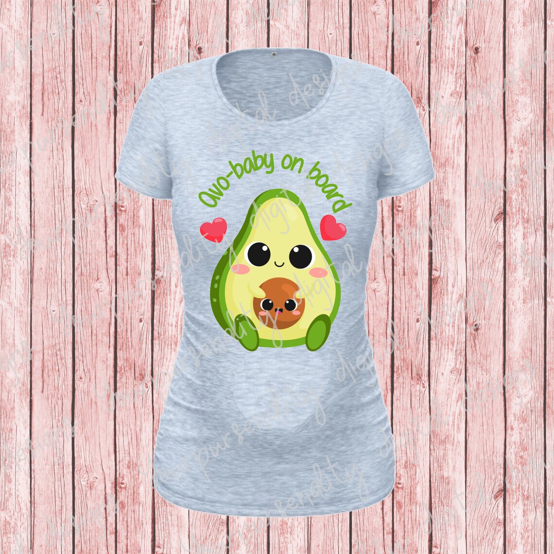 Avo-baby on Board I Have a Baby on Board Valentines Design - Etsy