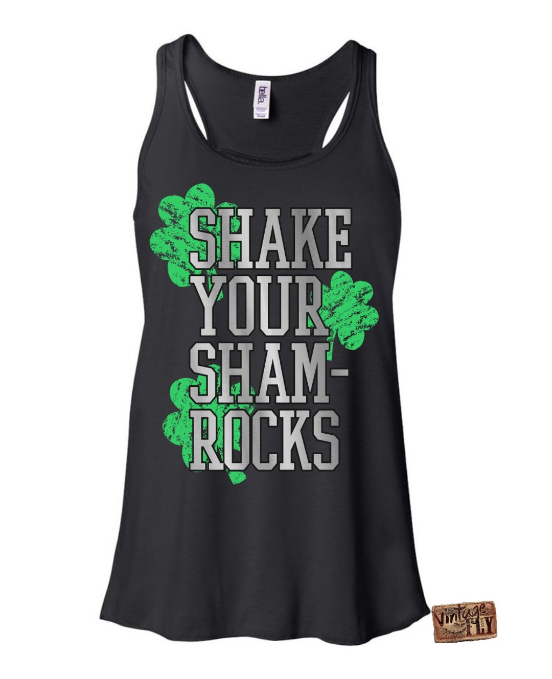IRISH - ST PATRICKS Day - Ladies Flowy Tank Top - Shamrock - Irish ...