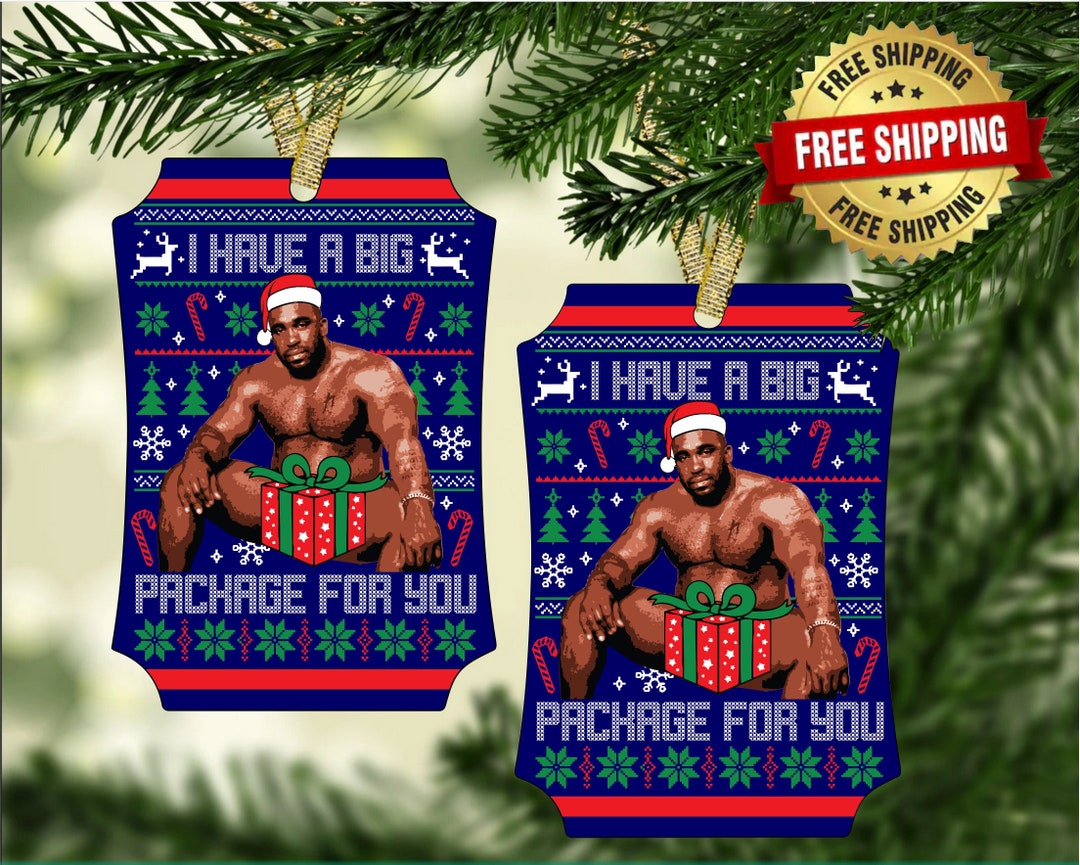 BARRY WOOD CHRISTMAS Ornament I Have a Big Package for You Christmas ...