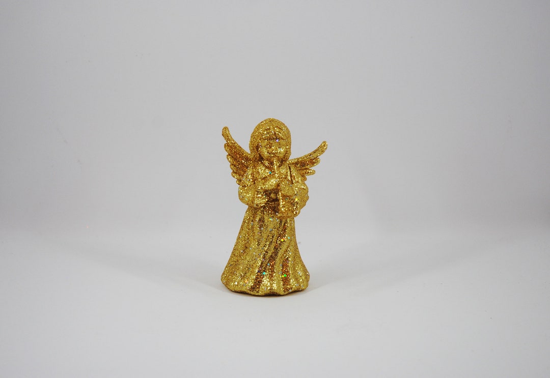 Gold Glitter Angel - Etsy
