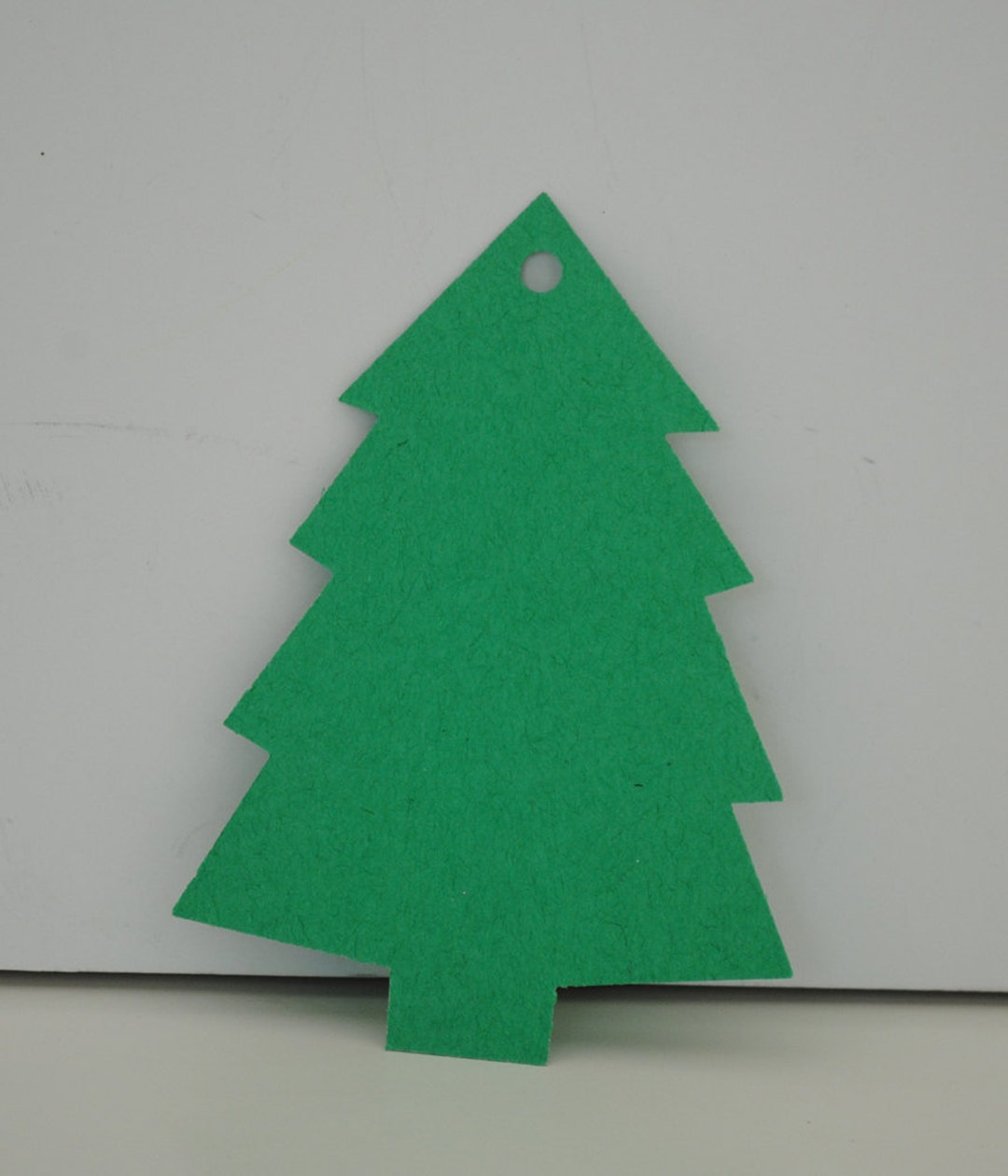 Green Christmas Tree Gift Tag Set of 4 - Etsy