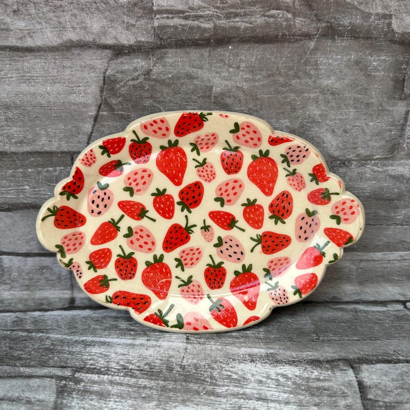 Strawberry Dishes - Etsy