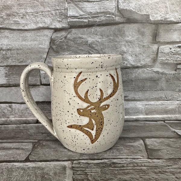 White Pottery Mug - Etsy