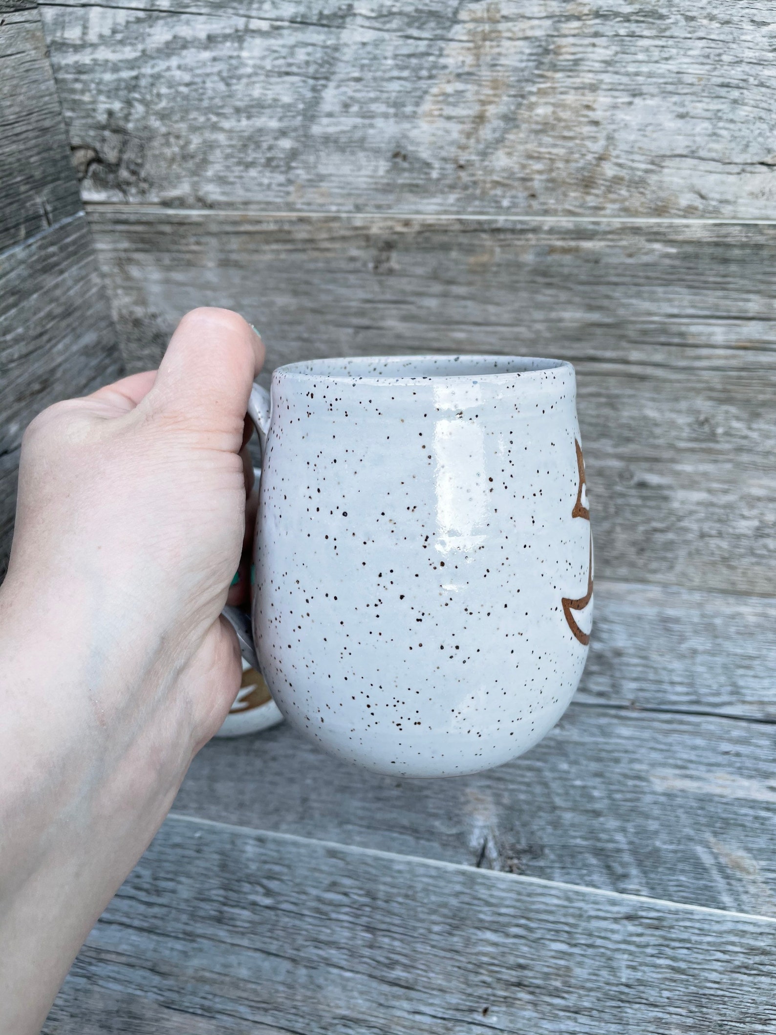 Pottery Mug Foxy Mug White Mug Fox Mug Cute Fox Coffee - Etsy