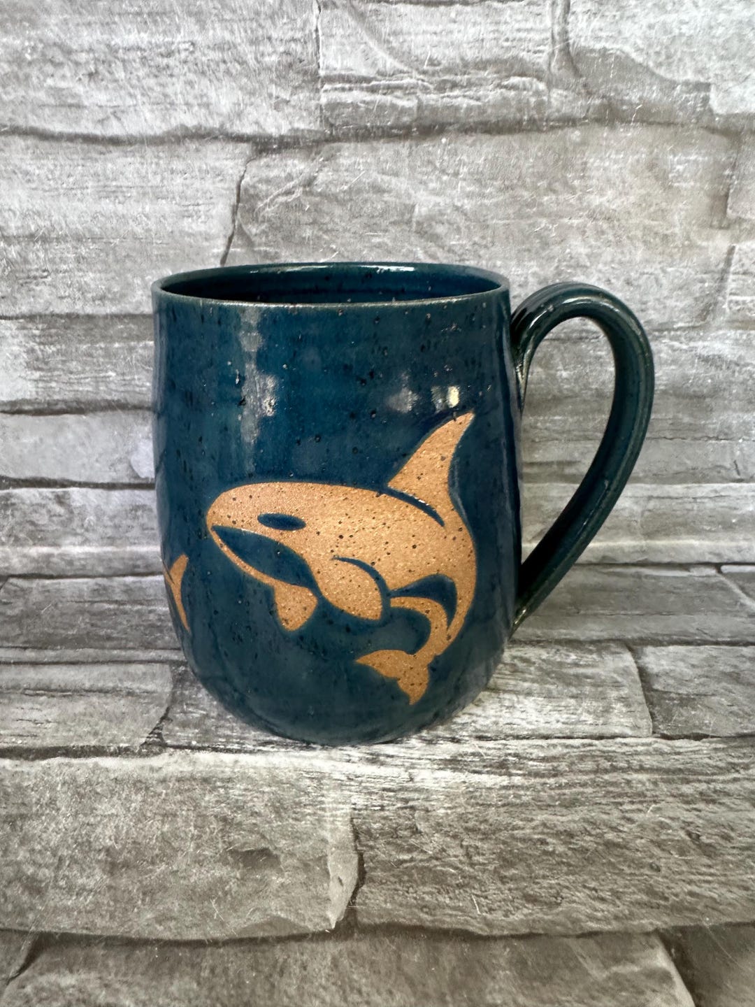 Pottery Mug, Sea Creature Mug, Blue Shark Mug, Orca Mug, Ocean Coffee ...