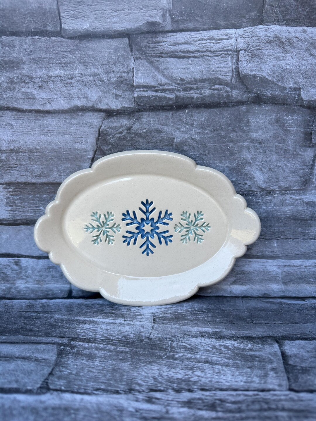 Snowflake Ring Dish, Snowflake Plate, Snowflake Spoon Rest, Snowflake ...