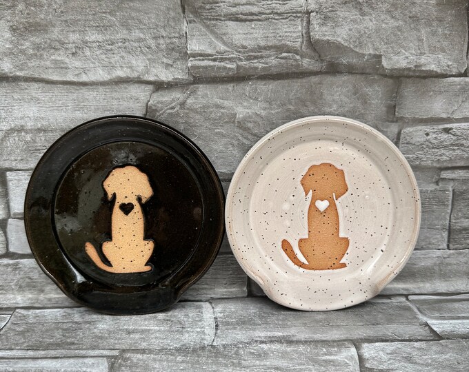 SPOON REST CERAMIC Scotty Dog Pottery Stoneware Handmade - Etsy