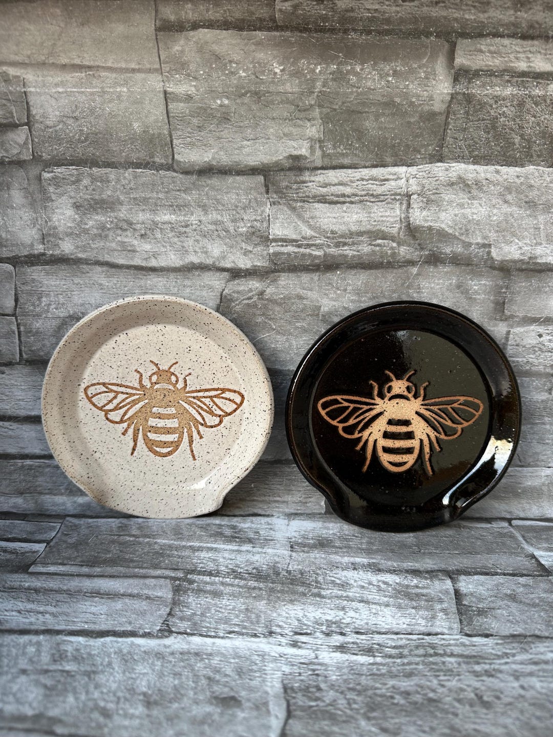 Bee Spoon Rest, Bumblebee Spoon Rest, White Bee Spoon Rest, Black Bee ...