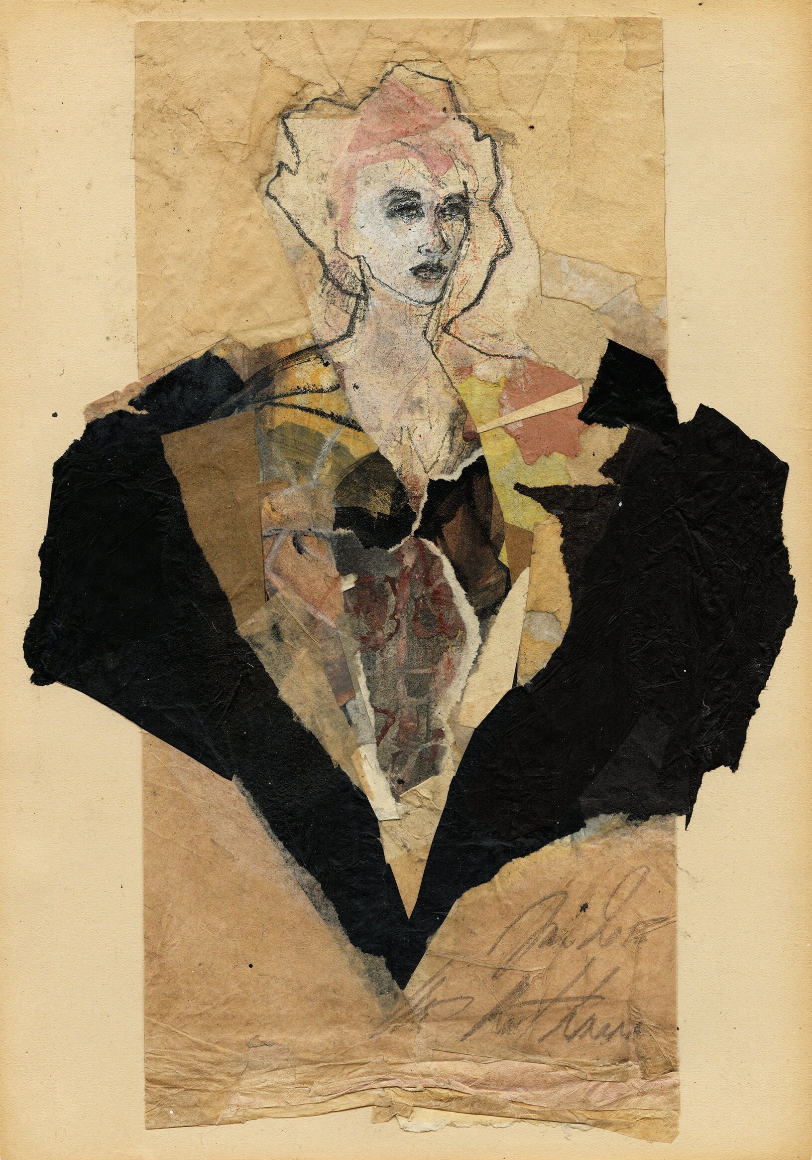 Original Drawing, hommage à Leonor Fini Xxiv, Mixed Media on Paper ...