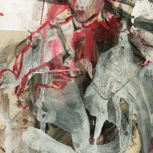 Original Drawing, hommage à Leonora Carrington Iv, Mixed Media on Paper ...