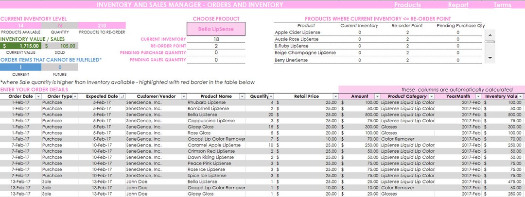 Inventory Tracker - Etsy