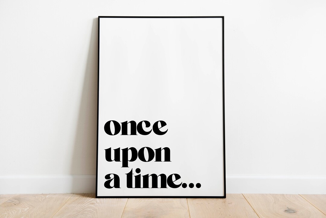Once Upon a Time Digital Wall Art - Etsy