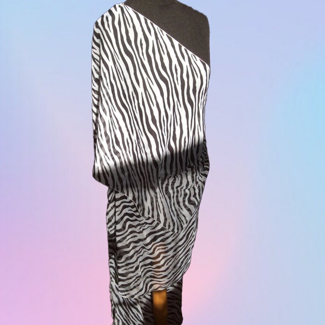 Hand Made New ROISIN Gorean Kajira/slave Black and White Zebra Print Ta ...