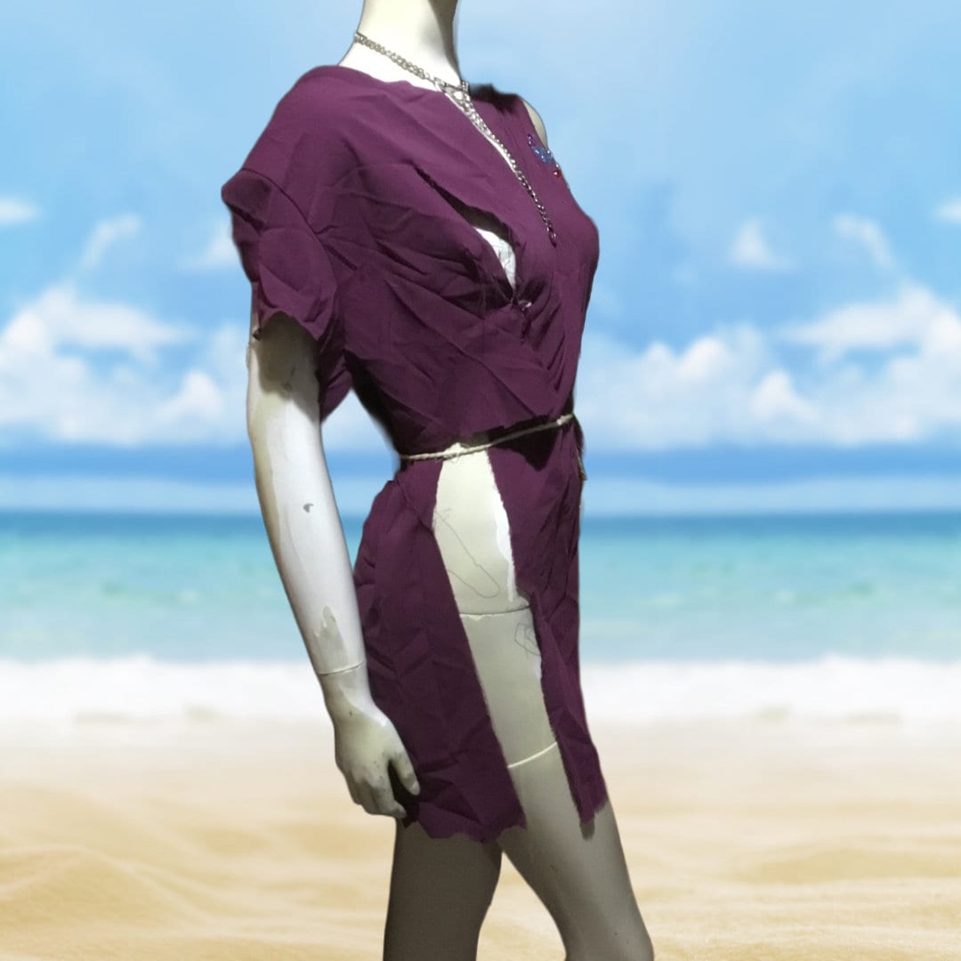 New MADELYN Gorean Free Woman Enslaved Kajira Slave Girl Purple Ragged ...