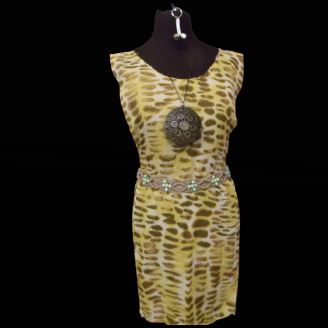 Hand Made New MOLLY Gorean Kajira Yellow/brown Animal Print Camisk ...