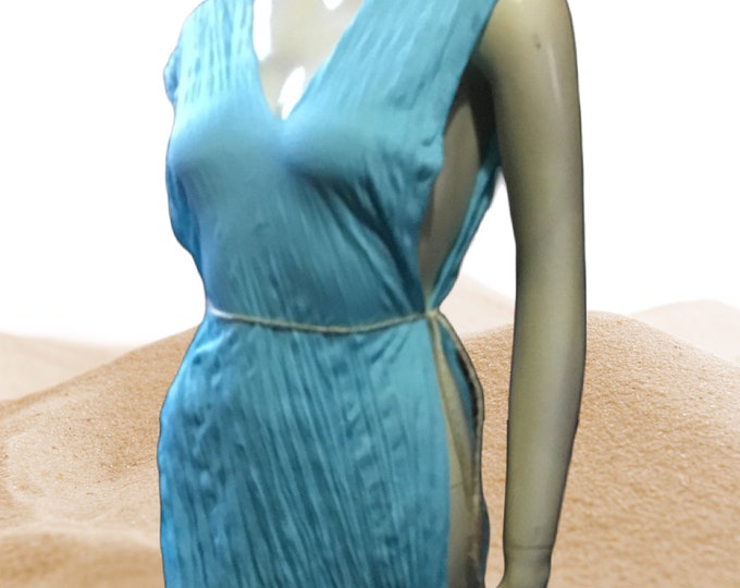 Hand Made New EUTINA Gorean Light Blue Ta-teera Kajira Pleasure Slave ...