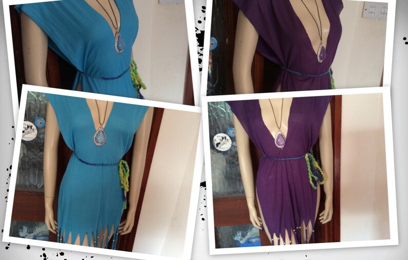 Hand Made New RAINBOW Gorean Kajira Slavewear ONE Camisk Ta-teera With ...