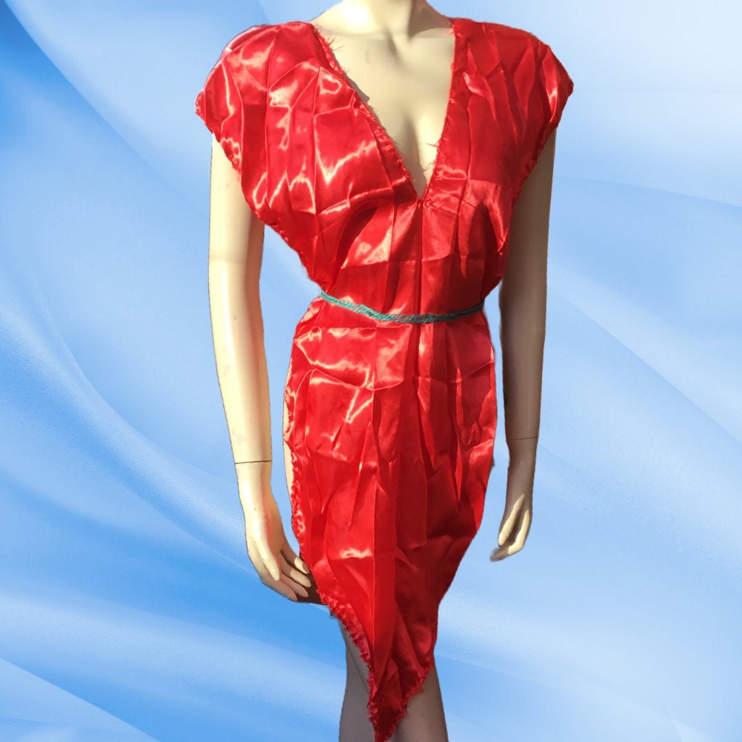 New DYEMLA Gorean Slavewear Kajira Silky Camisk Belled Pointed Hem Size ...