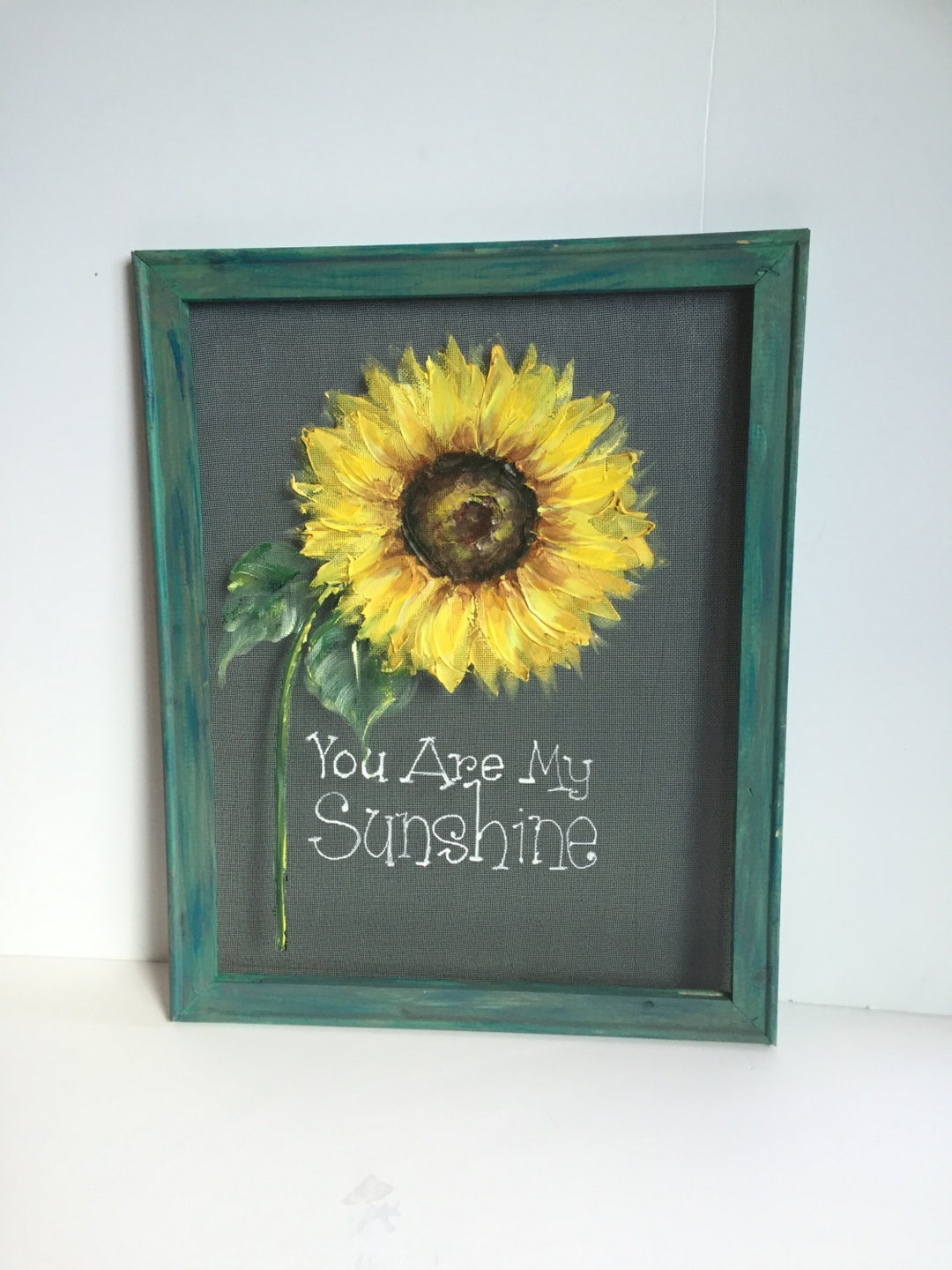 Sunflower,you Are My Sunshine,window Screen,outdoor Art,porch Decor - Etsy
