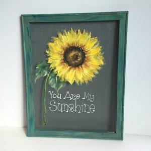Sunflower,you Are My Sunshine,window Screen,outdoor Art,porch Decor - Etsy