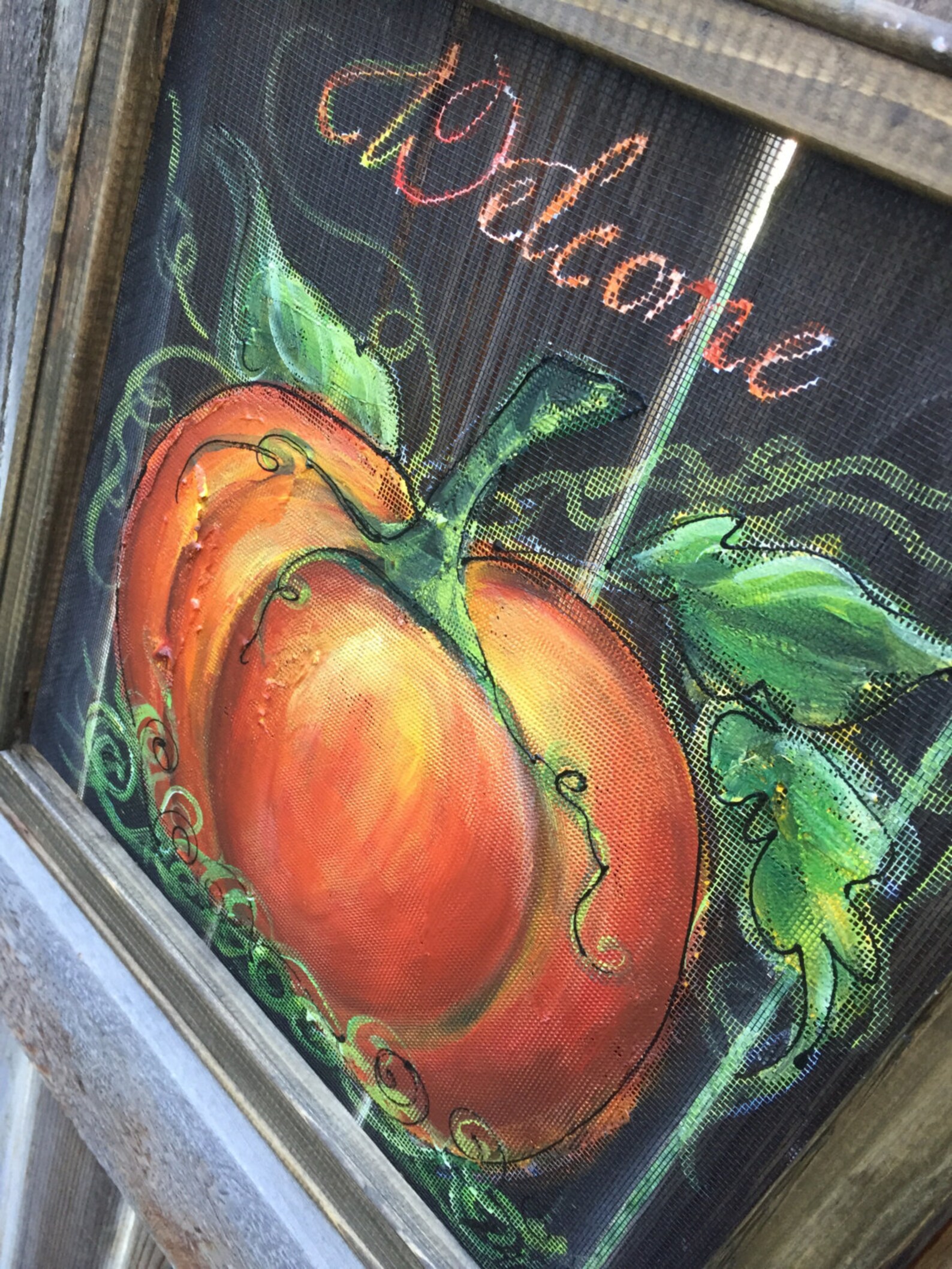 Pumpkin Welcome Signnew SIZE fall Decor Door Sign Window - Etsy